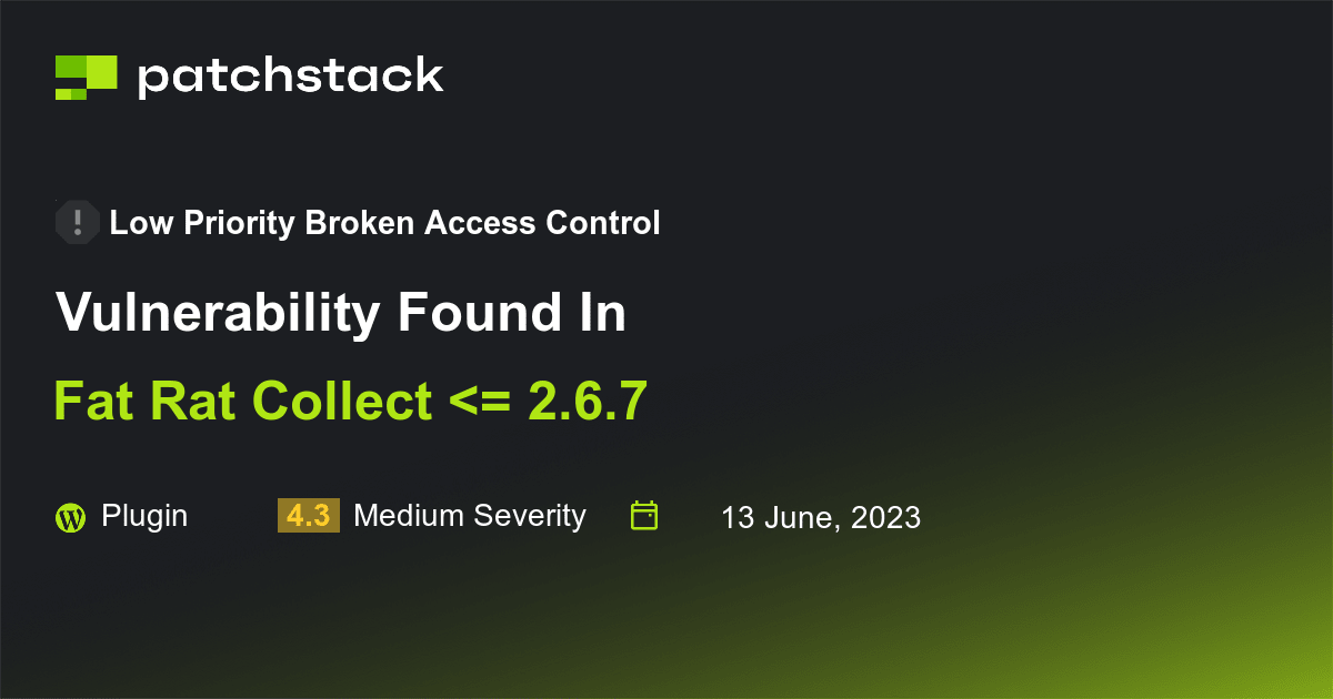WordPress Fat Rat Collect plugin